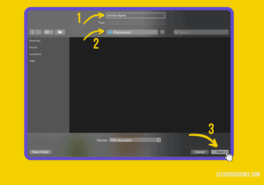 How to save an article as a PDF? Step by Step (December)
