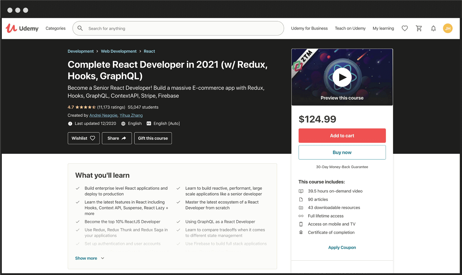 10 Best React Courses on Udemy [November 2025]