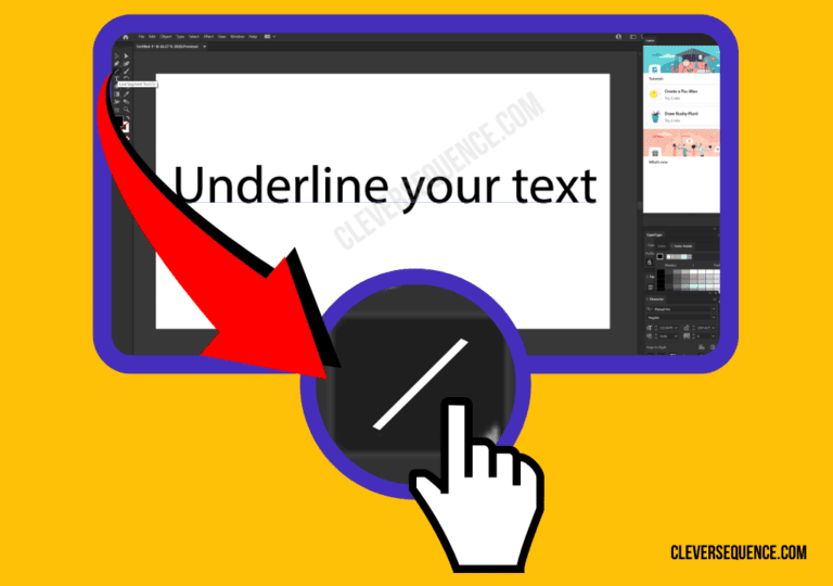 How to Underline Text in Illustrator (Step by Step)