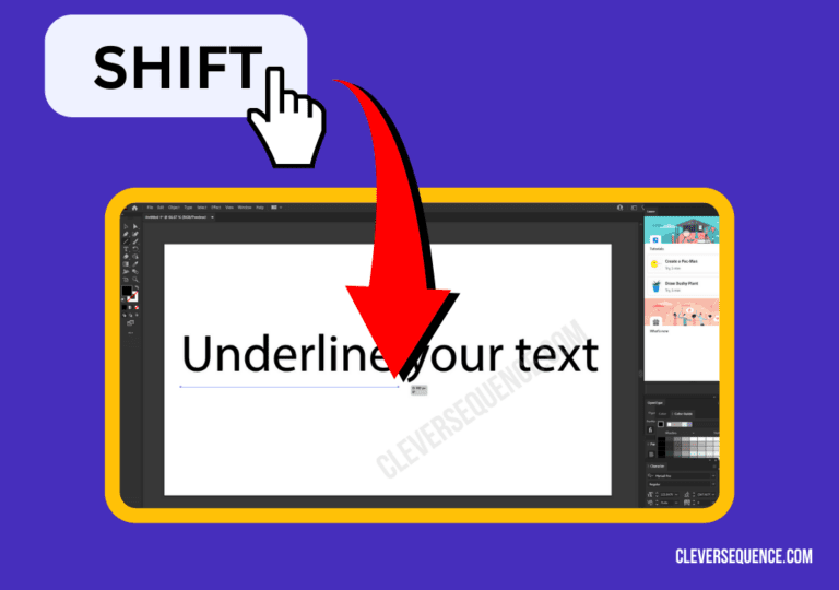 How to Underline Text in Illustrator (Step by Step)